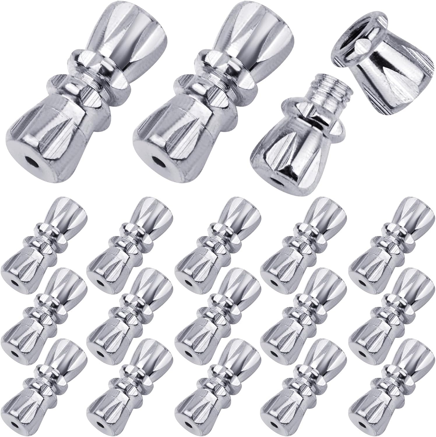 Amazon.com: 50 Brass Screw Twist Barrel Clasps - End Tip Fastener ...