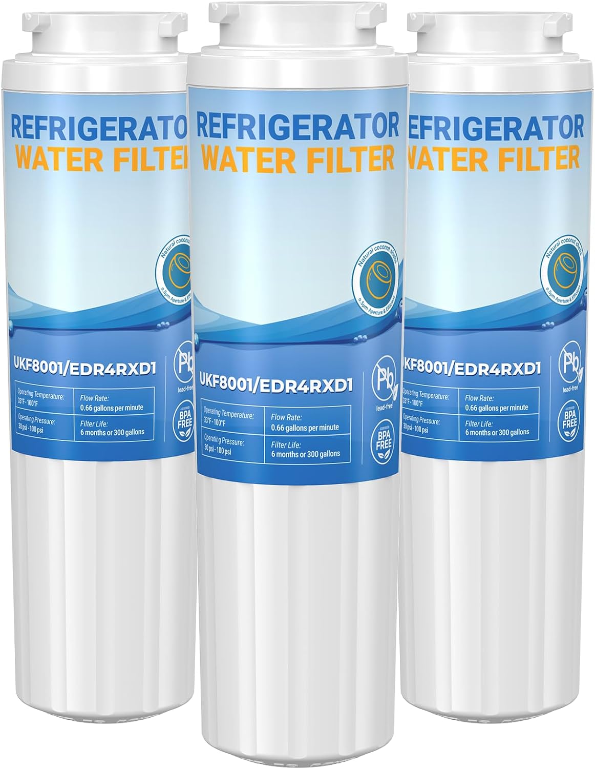 Amazon.com: UKF8001 Replacement for Whirlpool Filter 4 - Edr4rxd1 Water ...
