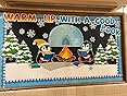 Amazon.com: Winter Penguins Bulletin Board Set Winter Christmas Library ...