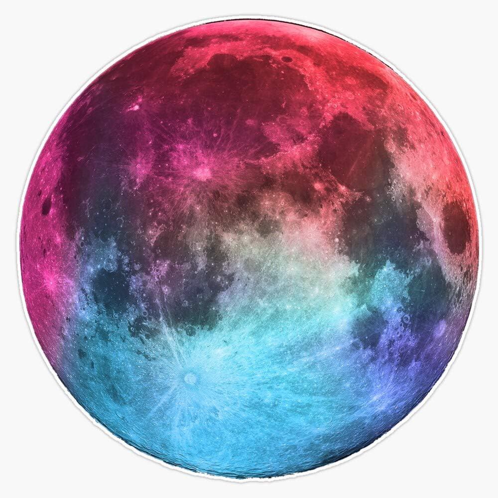 Amazon.com - Space Moon Vinyl Waterproof Sticker Decal Car Laptop Wall ...