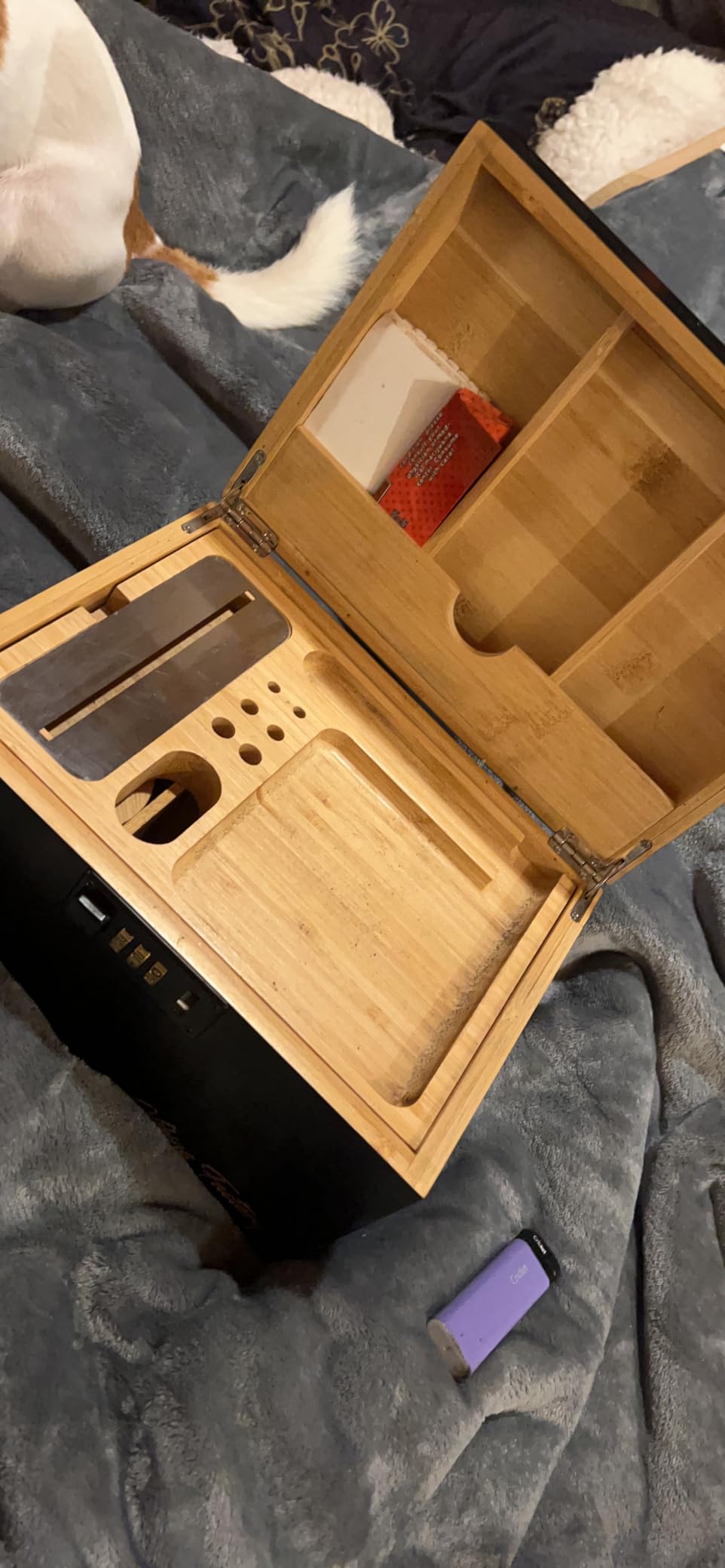 Viking Factory Large Bamboo Box with Combination Lock, Home Decorative ...