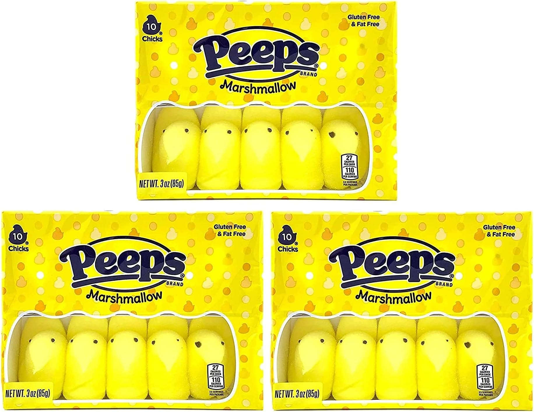 Amazon.com : Easter Marshmallow Chicks Peeps Variety Pack 4ct. : Easter ...