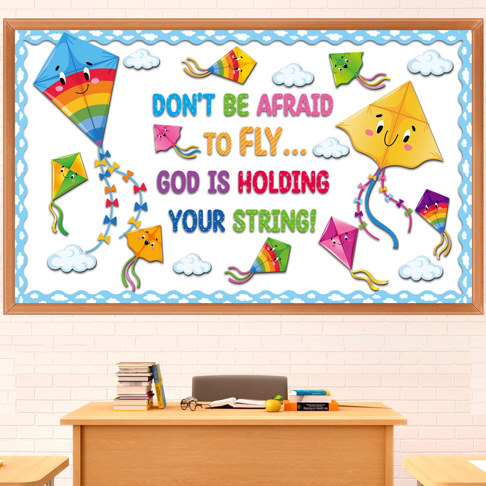 Snapklik.com : Kite Bulletin Board Decorations Set Back To School ...