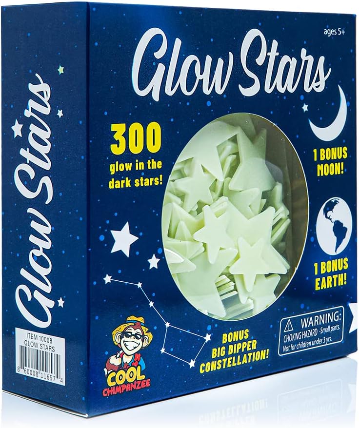 300 Count Glow Stars; Glow in The Dark Stars for Ceiling, Ceiling Stars ...