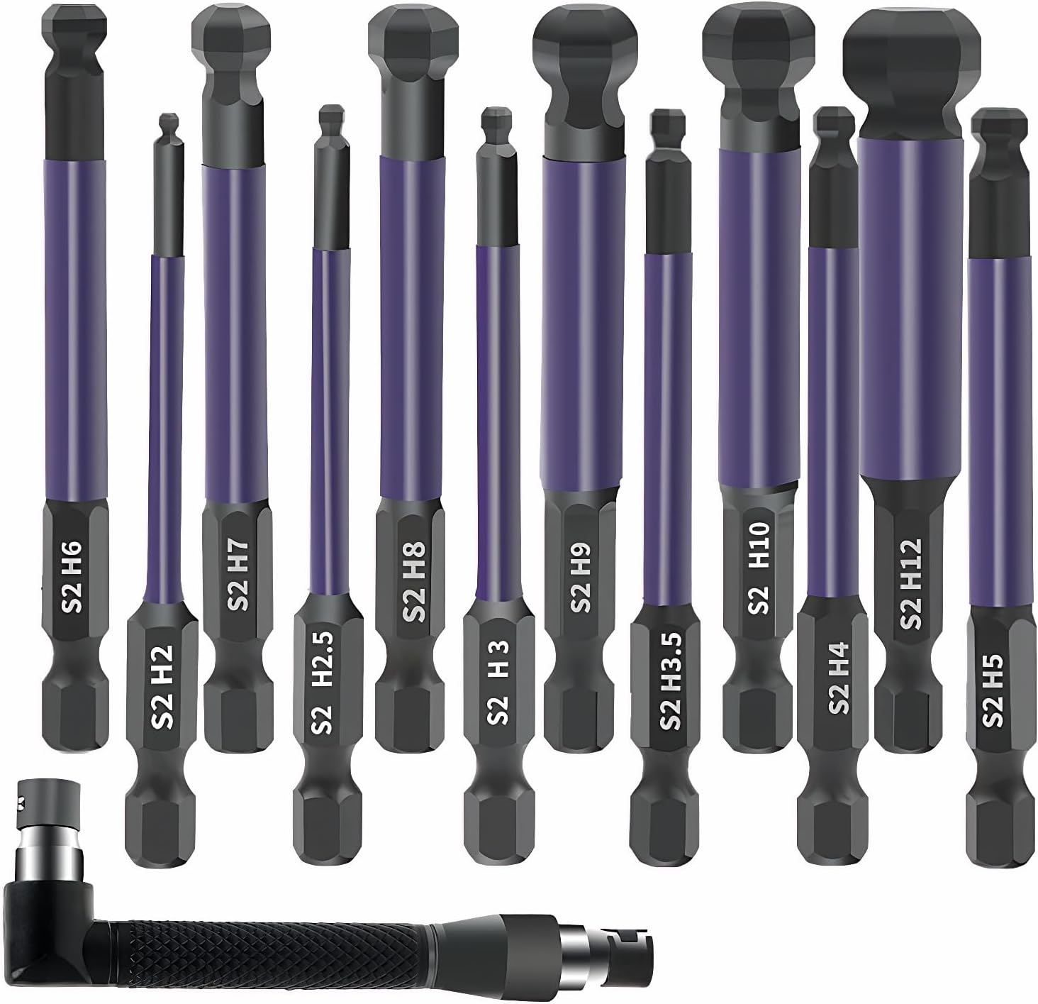 Amazon.com: Meichoon Hex Key Drill Bit Set 12PCS With Double Head ...