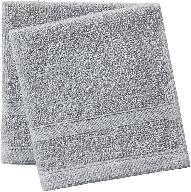 Amazon.com: Clorox Bleach-Friendly 4-Pack Light Grey 100% Cotton Quick ...
