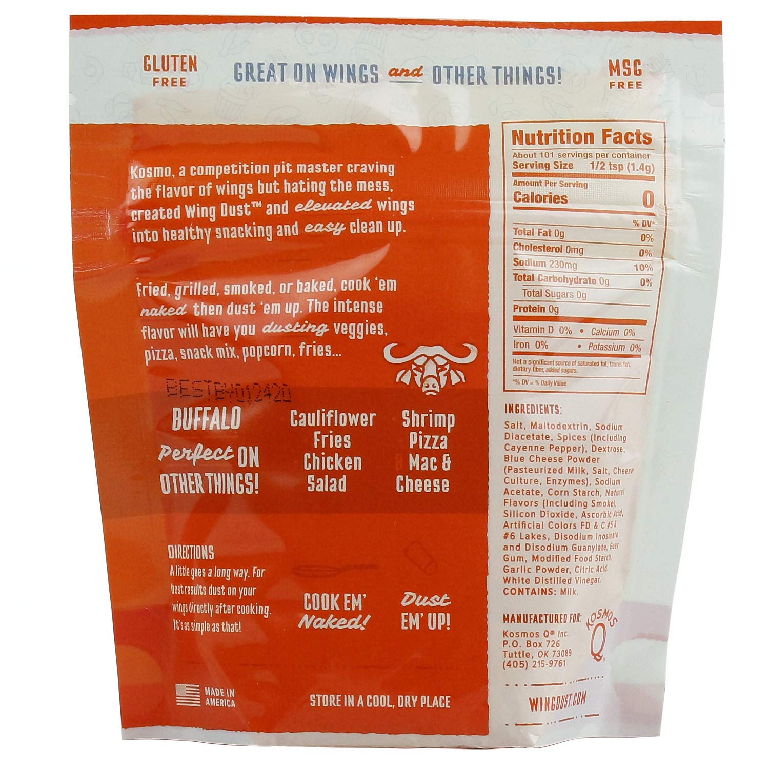Snapklik.com : Buffalo Wing Dust, Classic Buffalo Seasoning Powder For ...