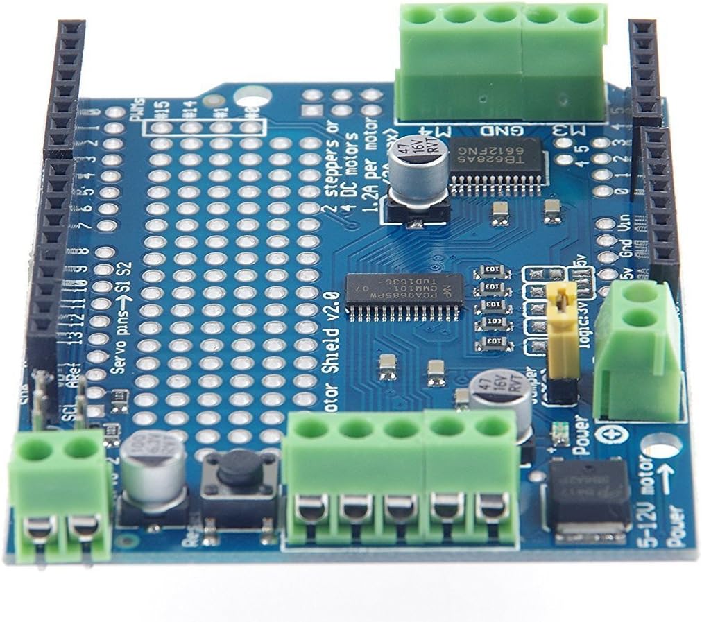 DollaTek Stepper Servo Robot Shield v2 with PWM Driver Shield For Arduino: Amazon.co.uk ...