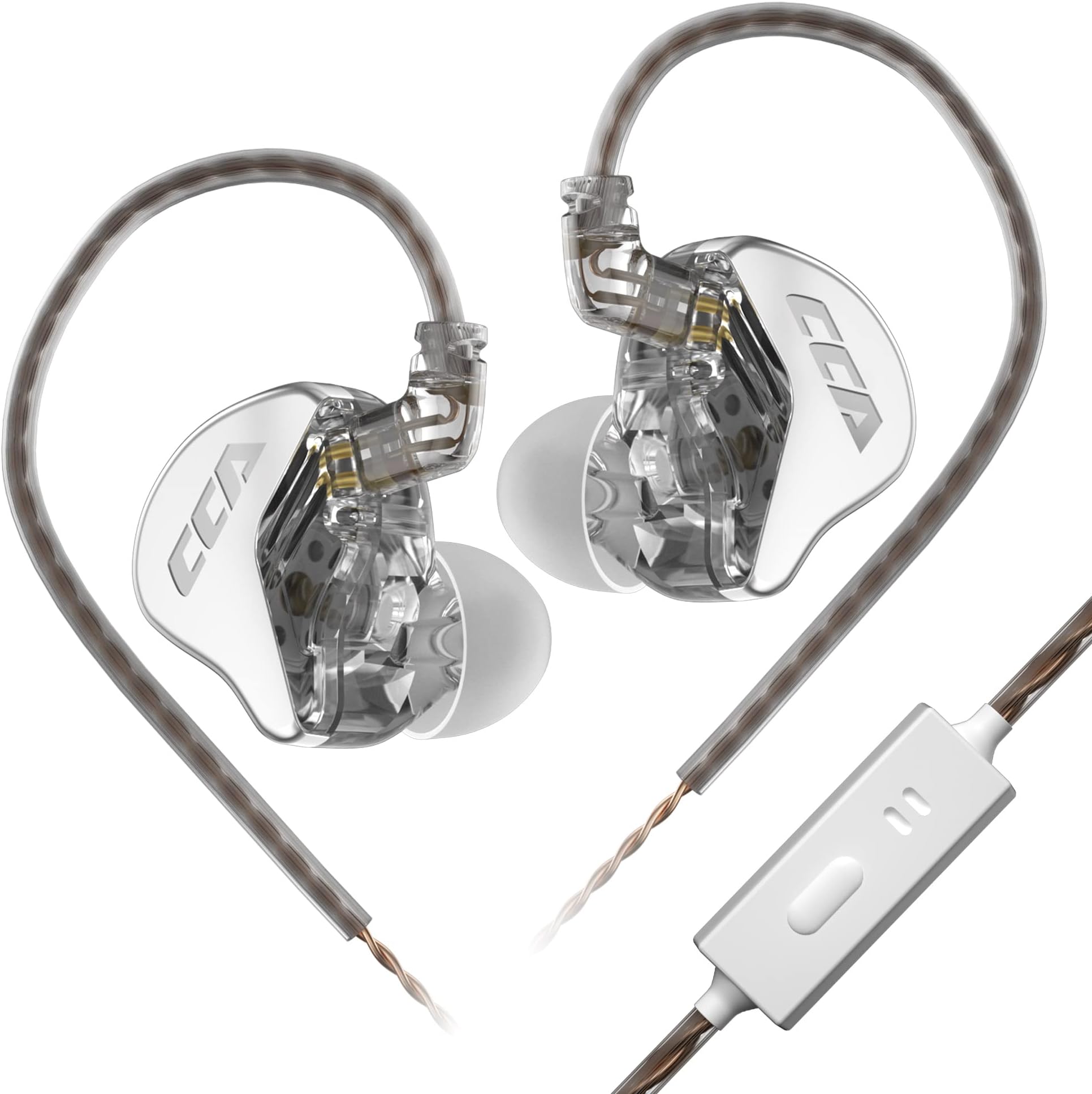 Amazon.com: Wired Earbuds with Microphone,CCA CRA in Ear Monitors with ...