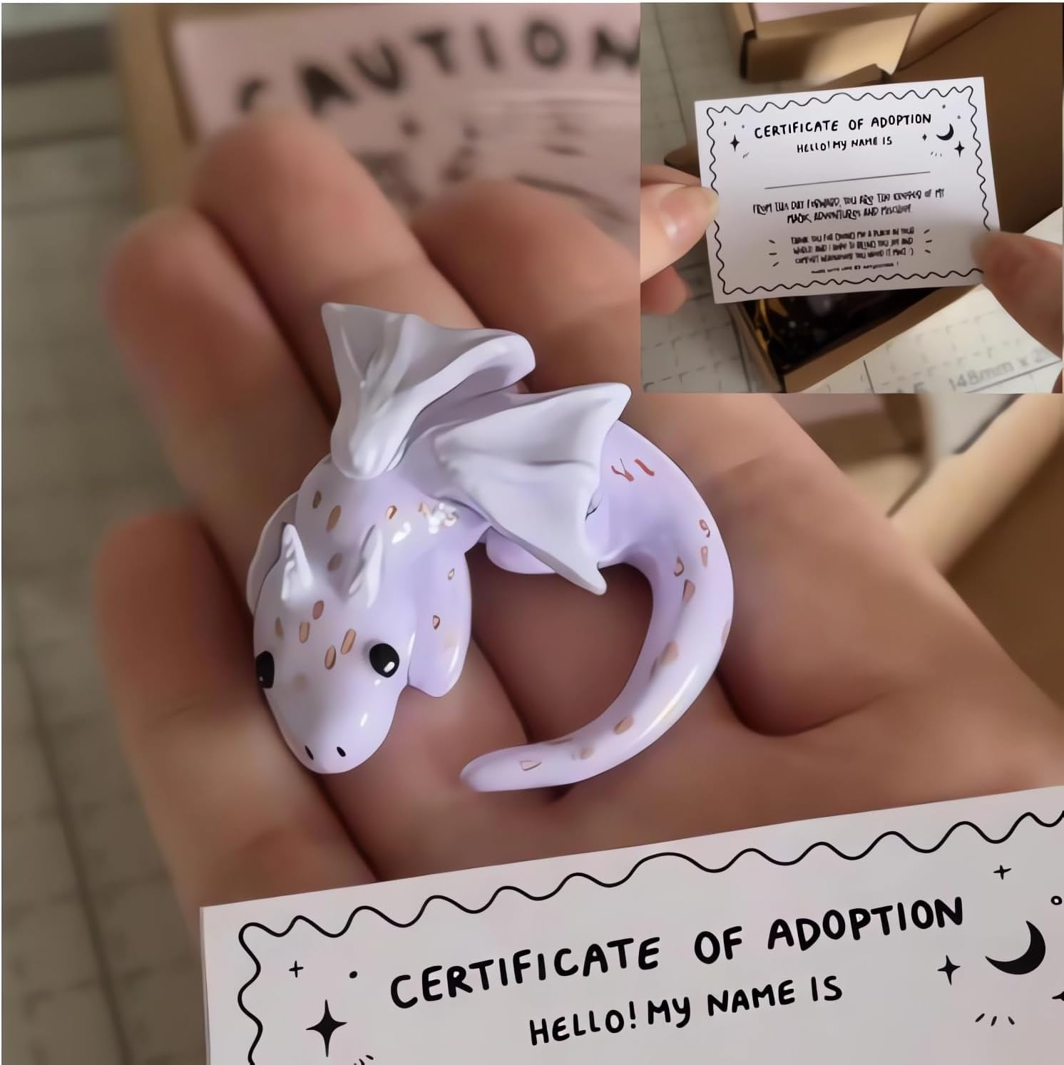 Emotional Support Dragon, 2026 New Handmade Mini Pocket Dragon ...