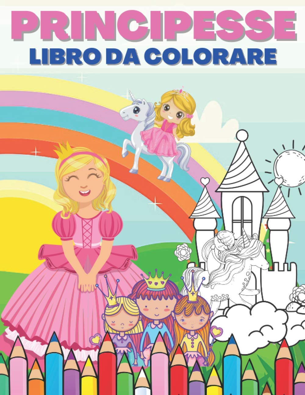 Buy Principesse Libro Da Colorare: Bellissimo Libro da Colorare | 50 ...