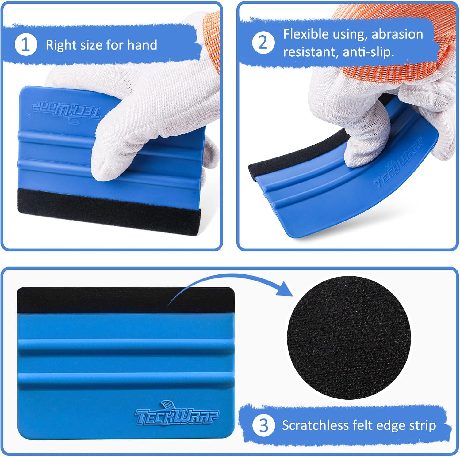 Buy TECKWRAP Vehicle Vinyl Wraps Applicator Tool Kit Window Tint Film Car Wrapping Tools Include ...