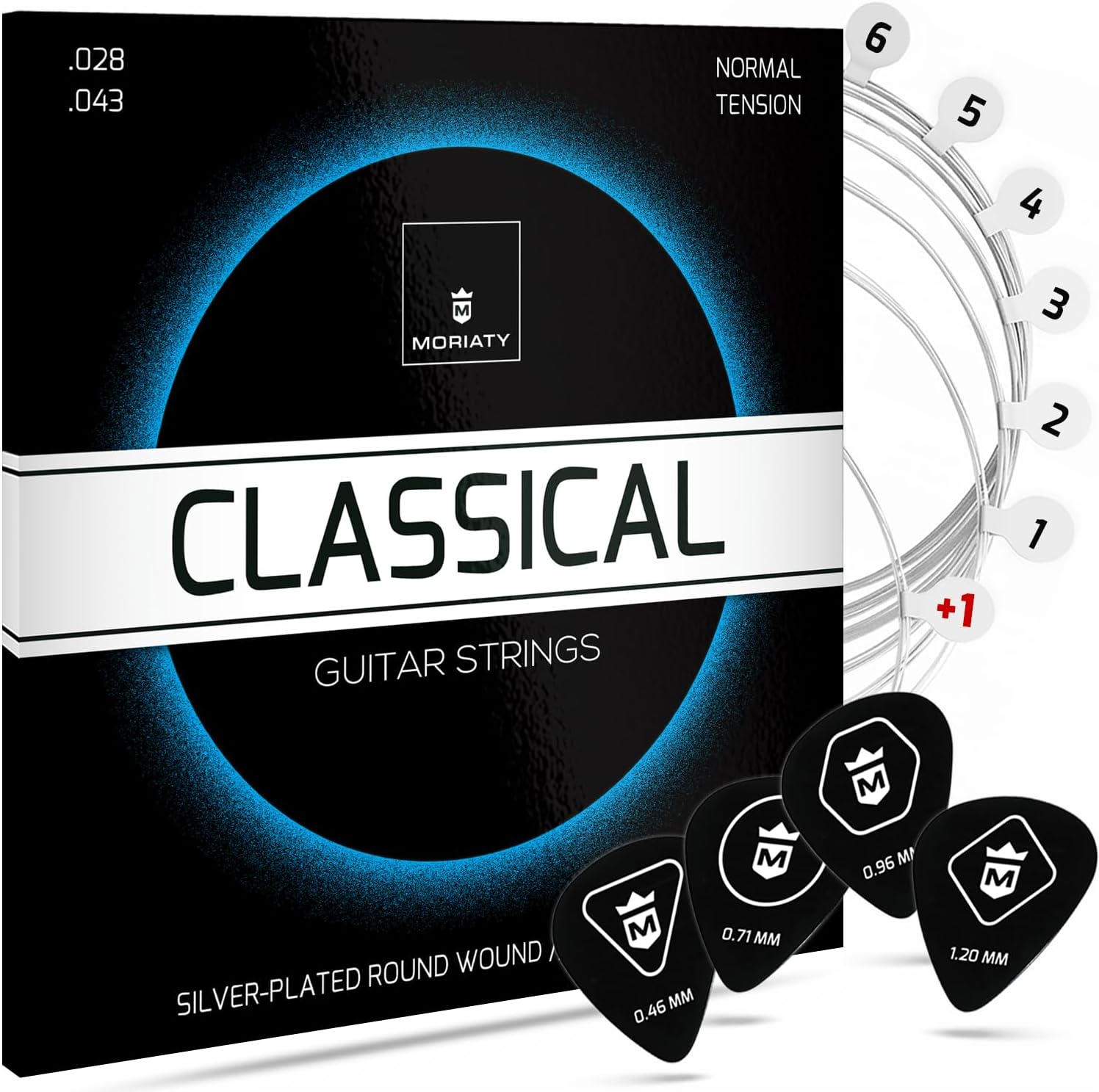 Amazon.com: MORIATY® Guitar strings classical guitar, strings for ...