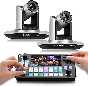 Amazon.com: FoMaKo NDI Camera, AI Auto Tracking HDMI PTZ Camera, 20x Optical Zoom,for Sports ...