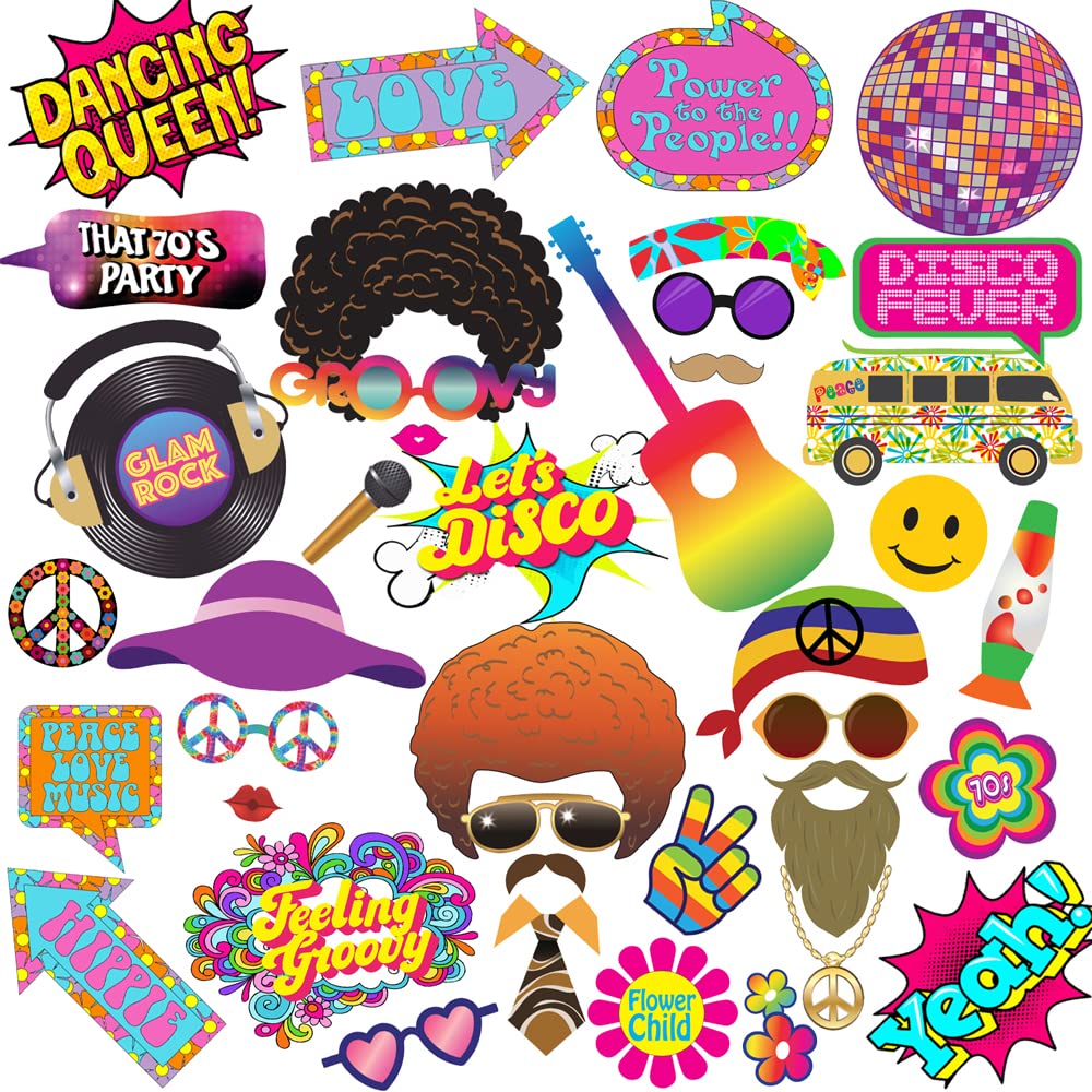 Bring the 70s back with our fun and funky 70s decorations for a disco party