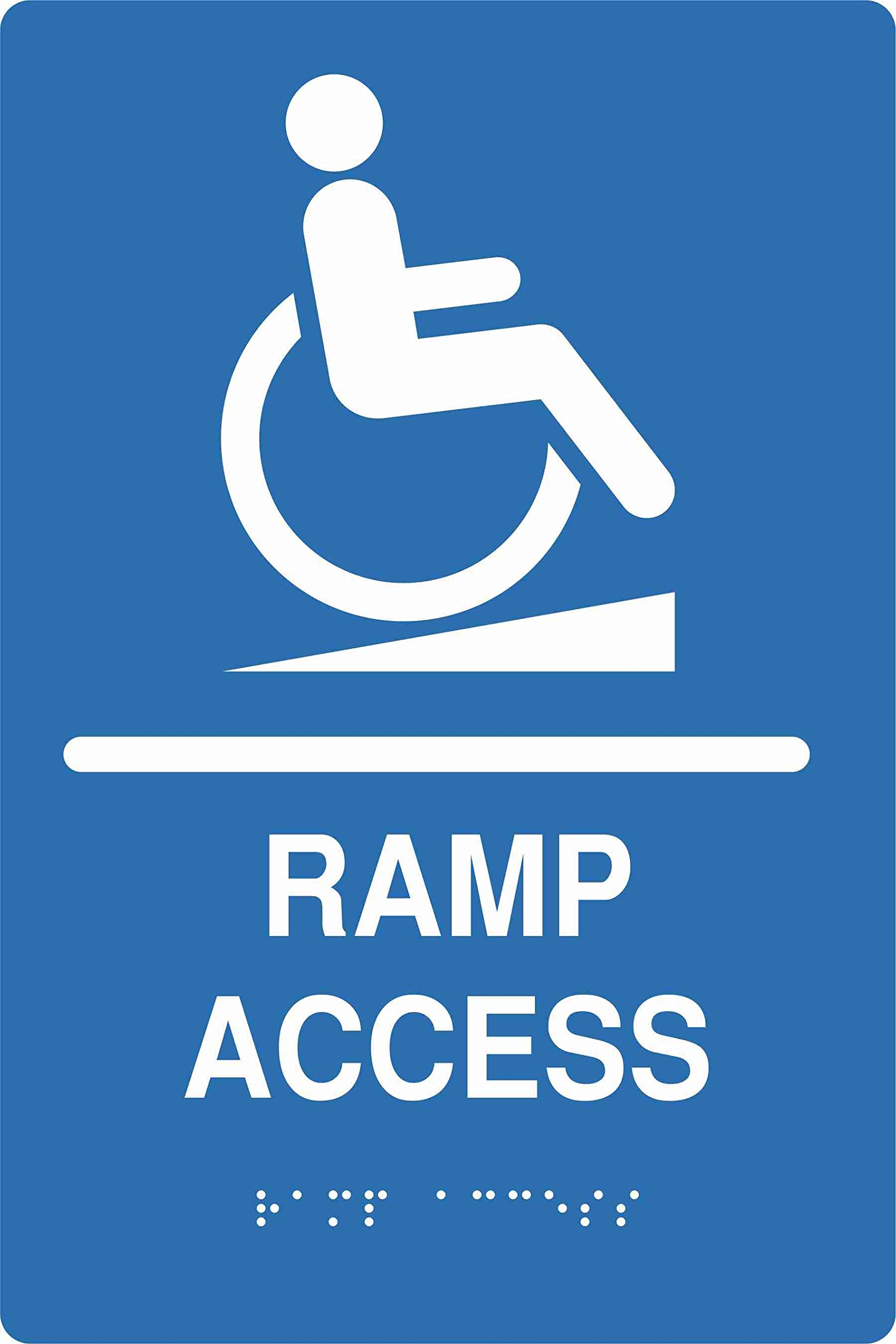 Buy Railway Braille Signage - Ramp Access Braille Sign Online at ...