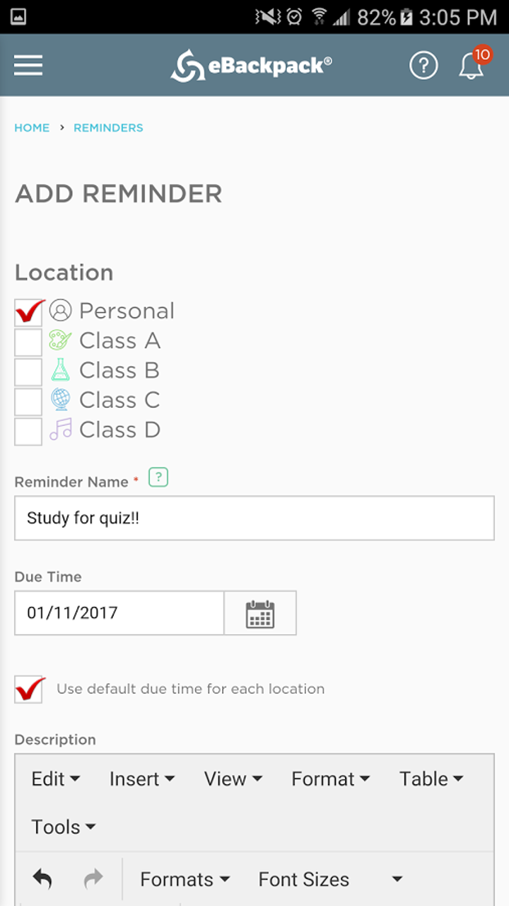 eBackpack - App on Amazon Appstore
