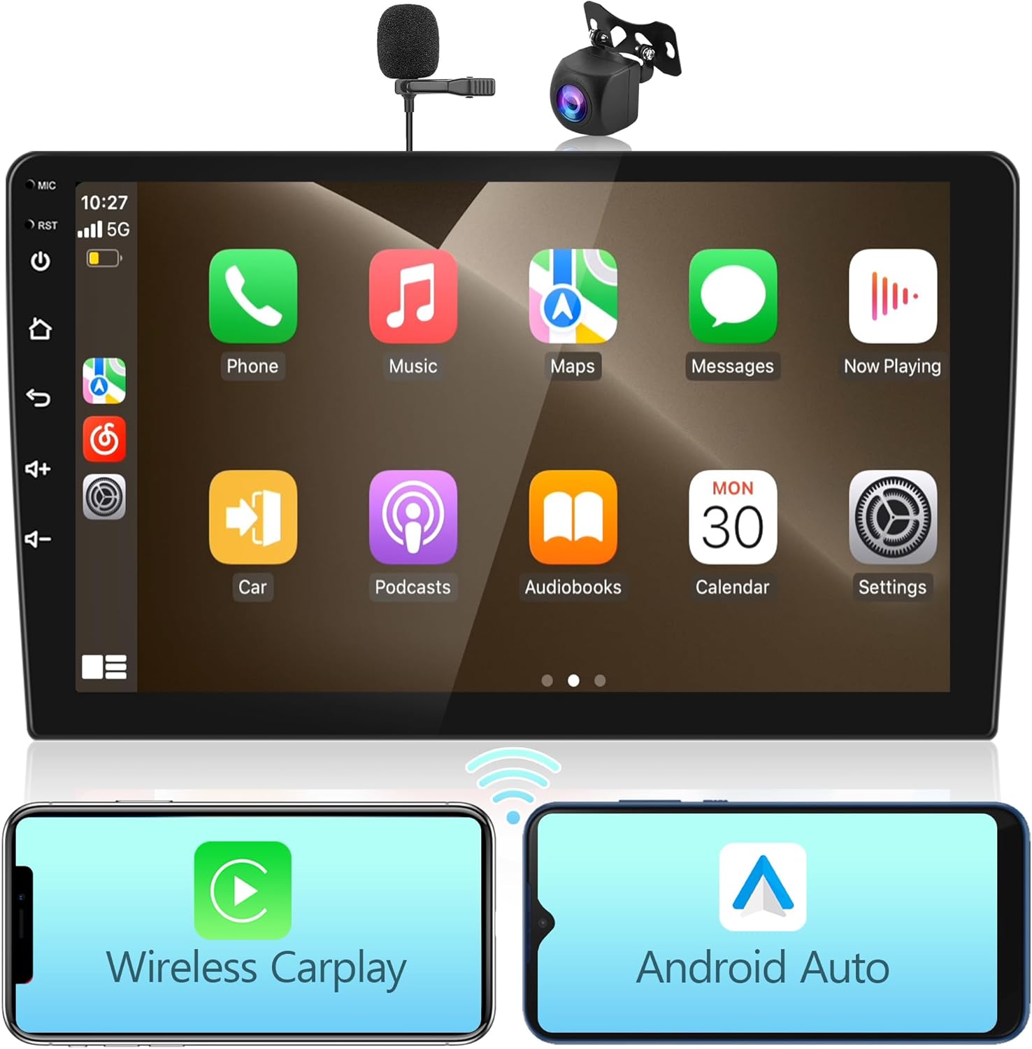 Amazon.com: 2023 Android Car Stereo Double DIN Soporte inalámbrico ...