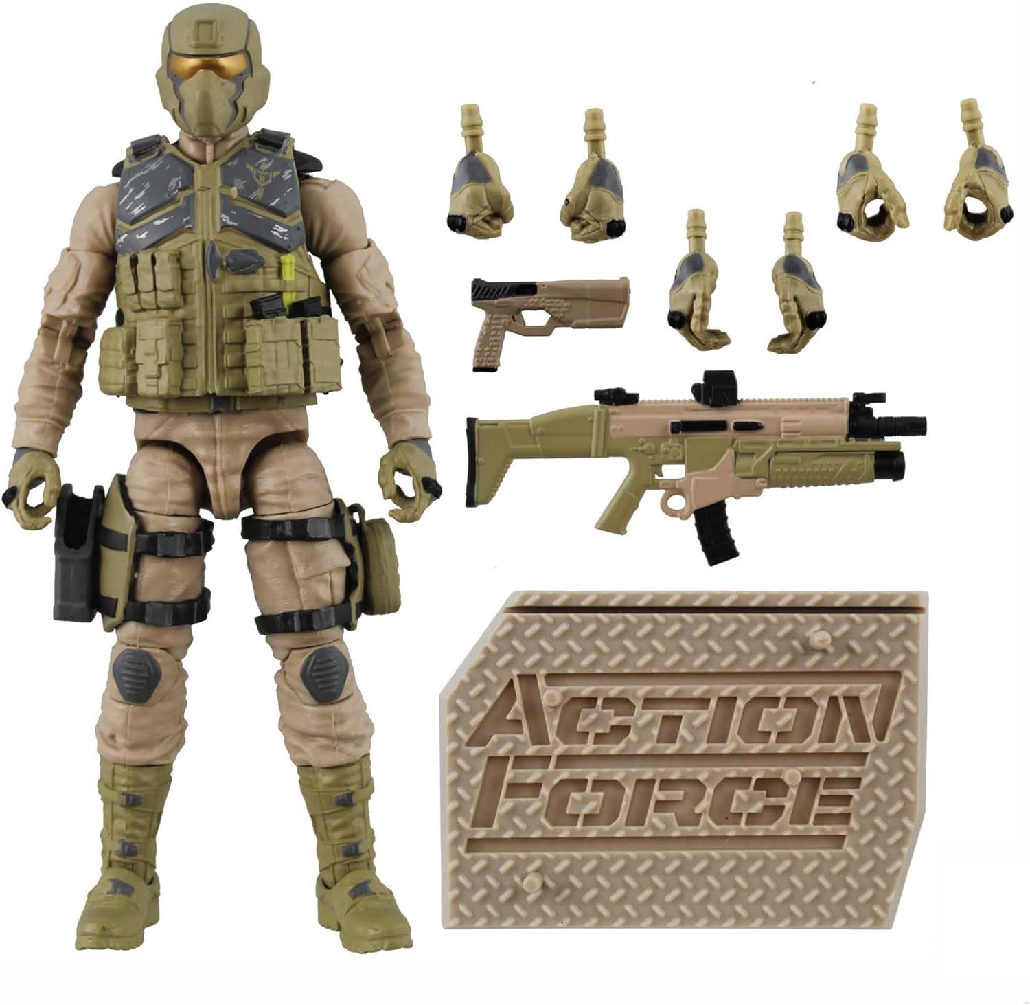 Amazon.com: Action Force Valaverse Series 4 Desert Steel Brigade ...