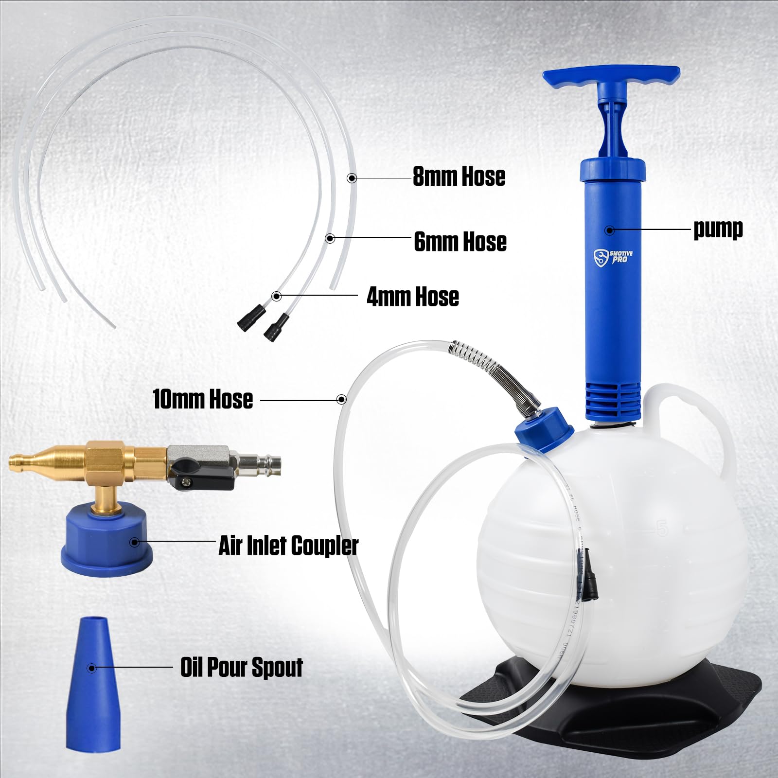 Snapklik.com : Oil Extractor Pump Vacuum 6L Pneumatic/Manual Fluid ...