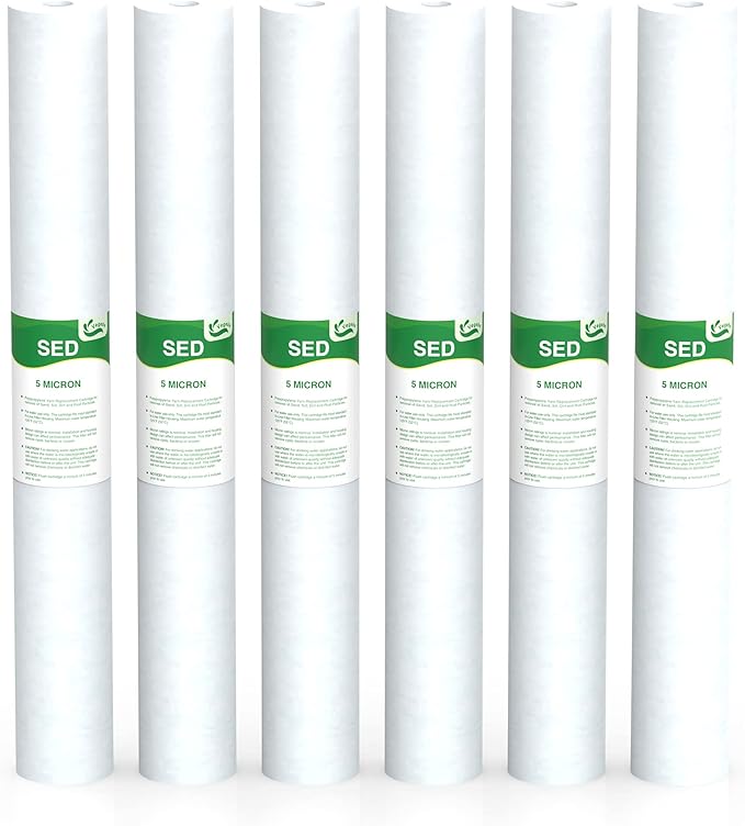 Amazon.com: VEGEBE 5 Micron Water Filter 20" x 2.5" Replacement ...