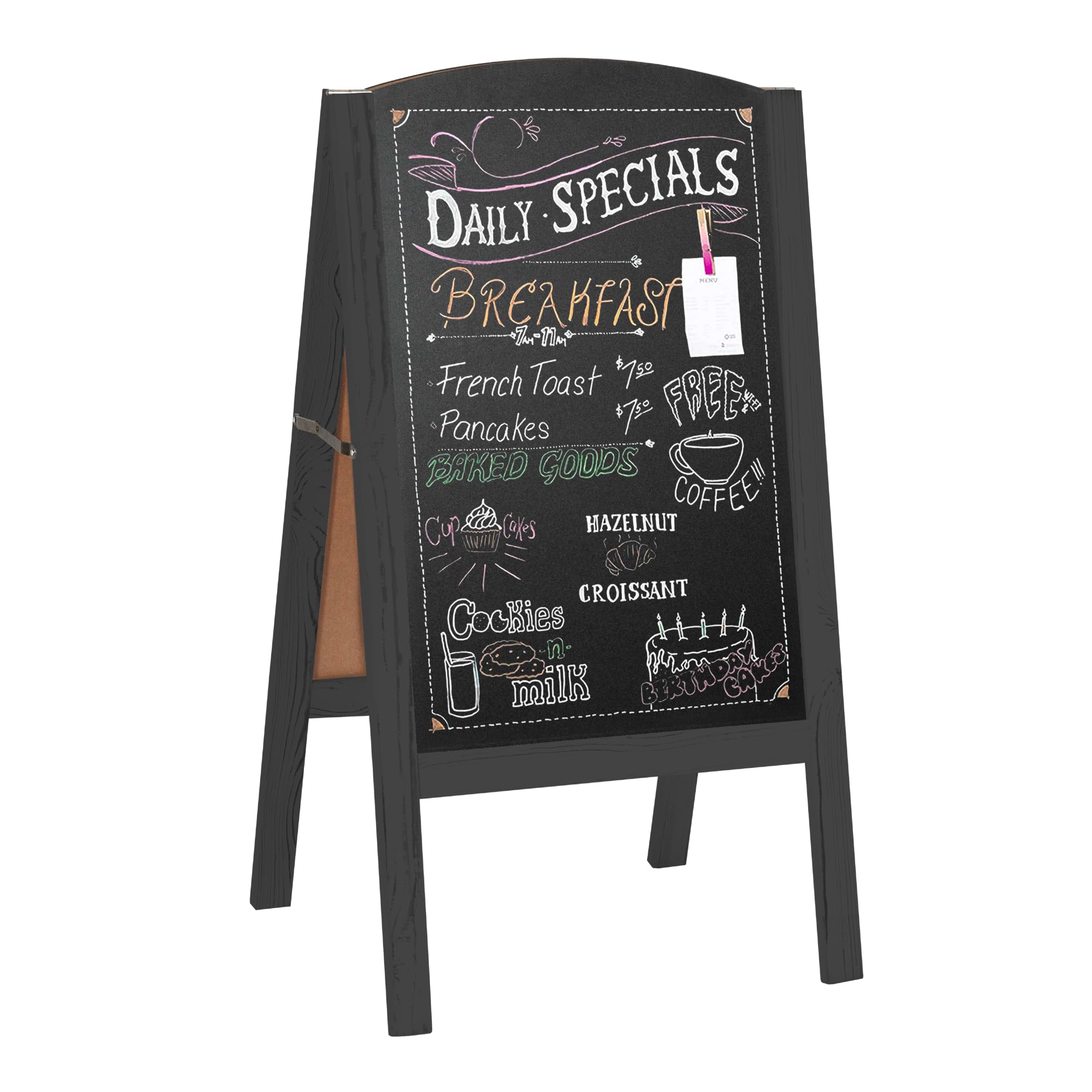 Snapklik.com : Ilyapa Wooden A-Frame Chalkboard Sidewalk Signs