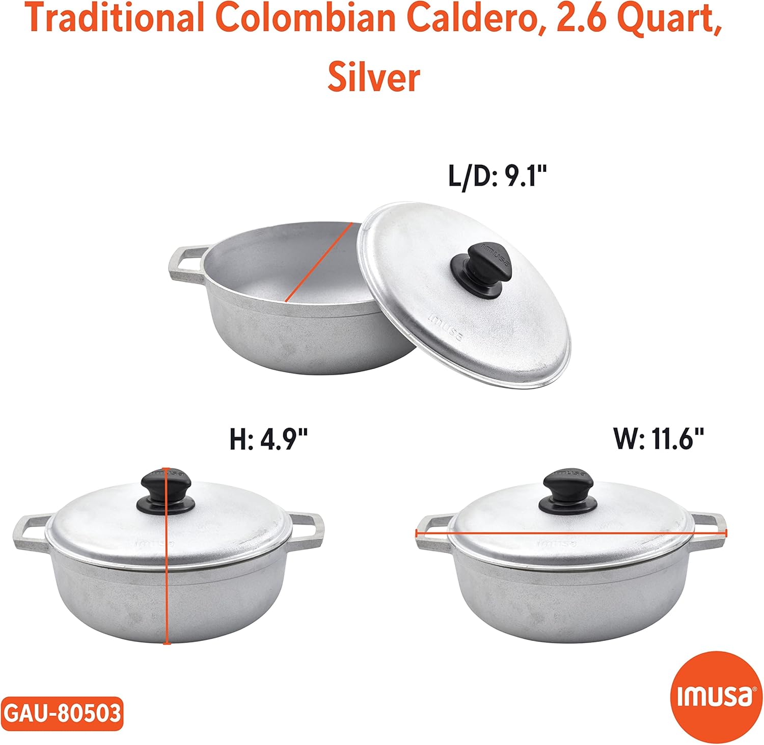 IMUSA USA GAU-80560 – Mini caldero colombiano tradicional horno ...