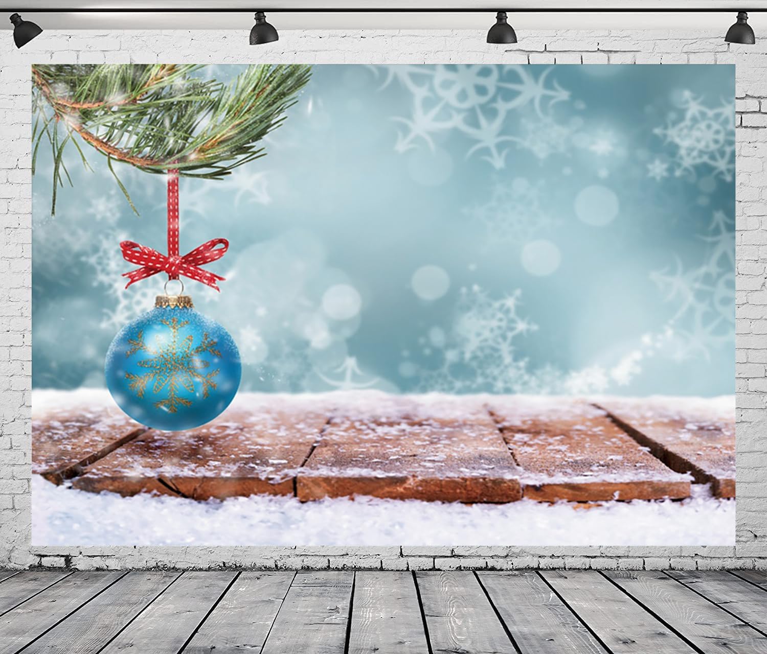 Amazon.com : AOFOTO 5x3ft Christmas and Winter Photo Backdrops for ...