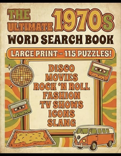 The Ultimate 1970s Word Search Book: Large Print Puzzle Book for ...