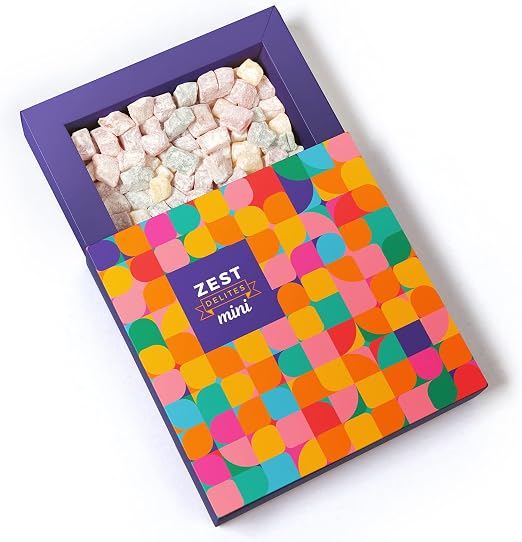 Zest Delites, Boîte-cadeau de Délice turc, Sans Gluten Vegan Mini ...