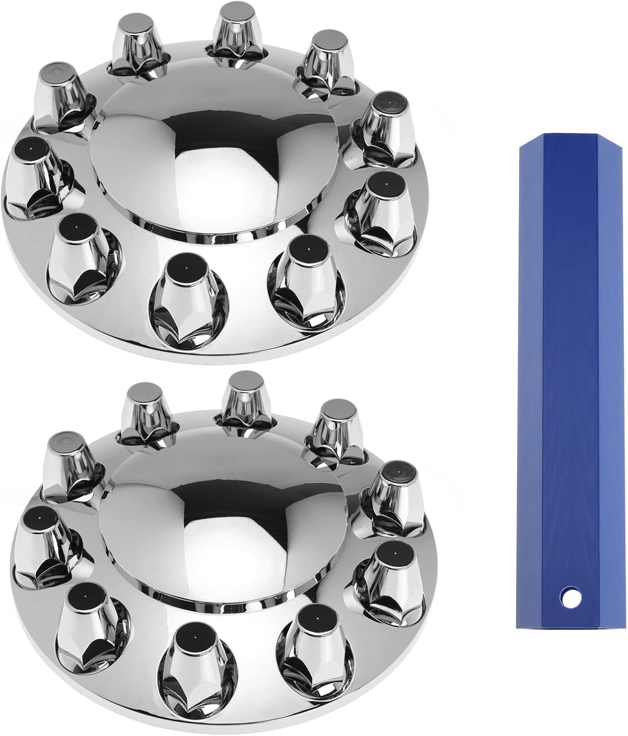 Amazon.com: Chrome Front Axle Wheel Cover Hubcap Hub Cap for Semi for ...