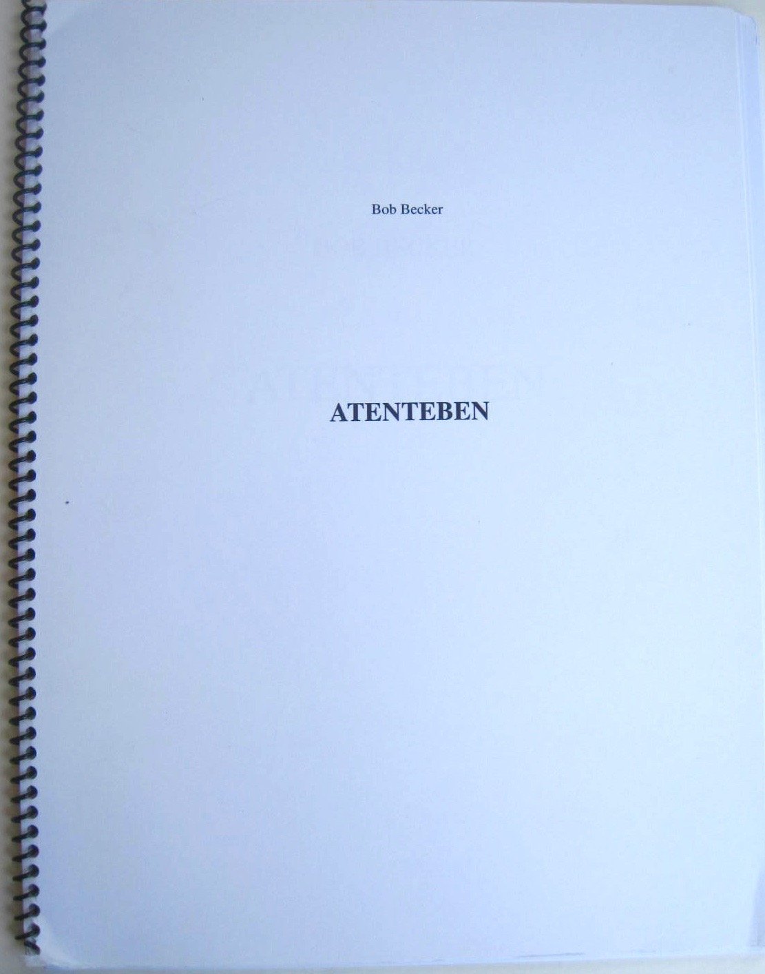 Atenteben: Bob Becker: Amazon.com: Books