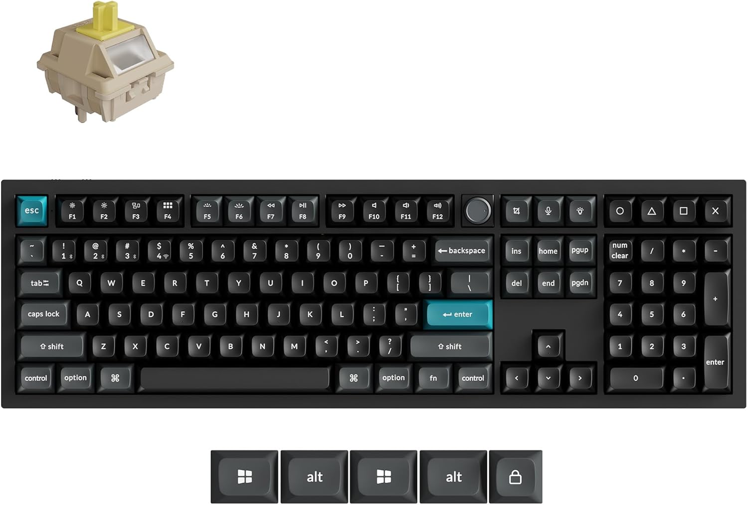 Amazon.com: Keychron Q6 Ultra Wireless Mechanical Keyboard 8K Polling ...