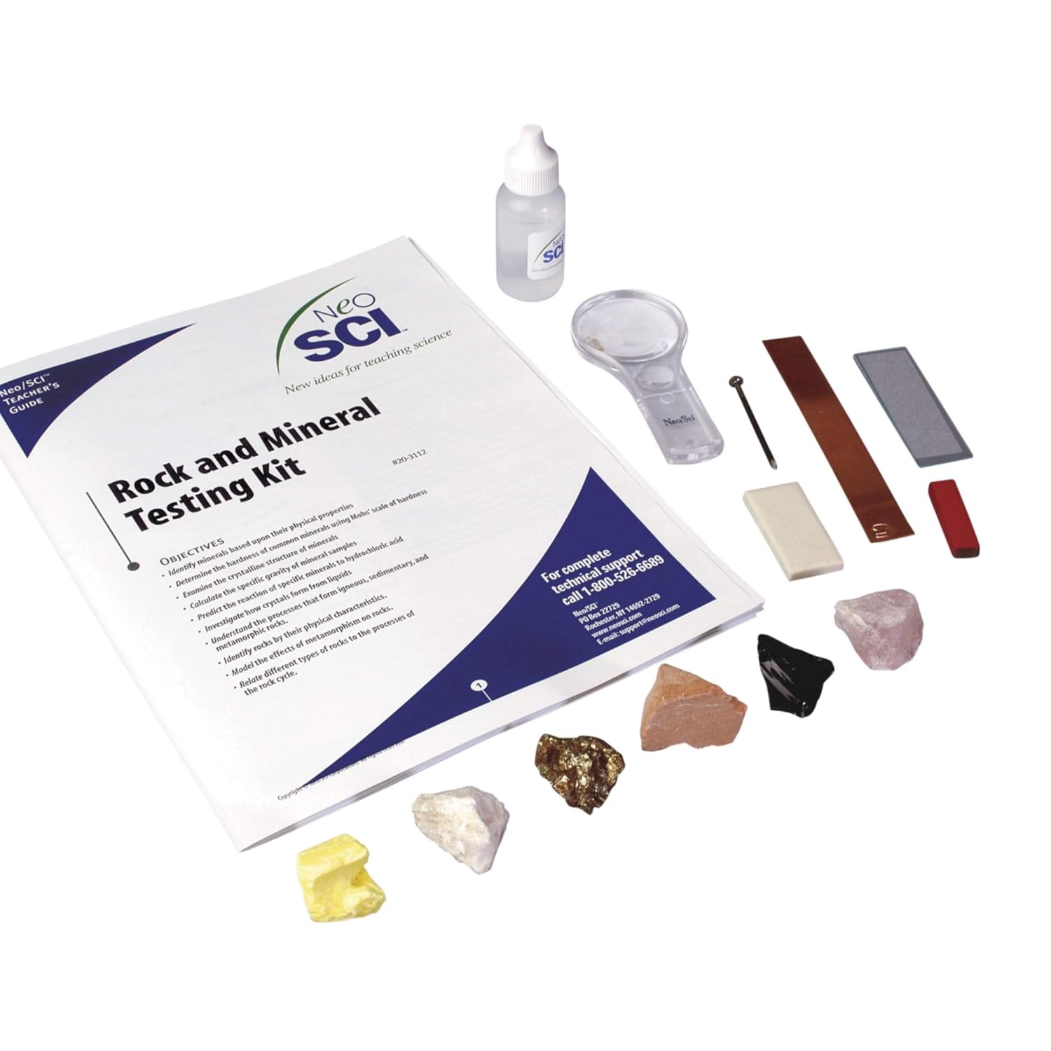 Neo SCI Rock and Mineral Test Kit; Geology; Pack: School Curriculum ...