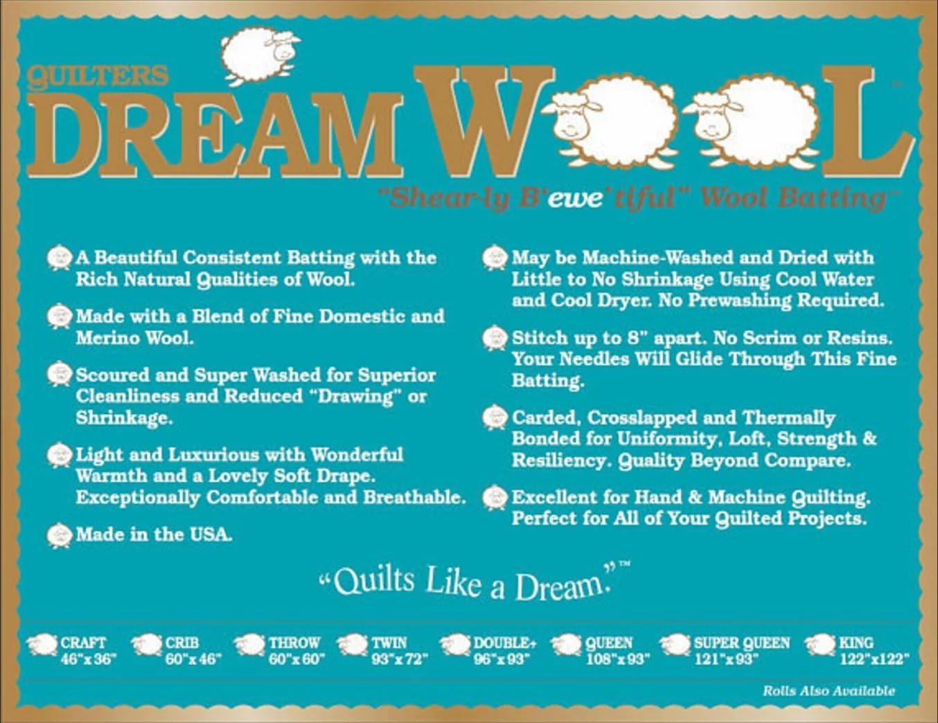 Amazon.com: Quilter's Dream Puff Batting (60" x 60") Throw