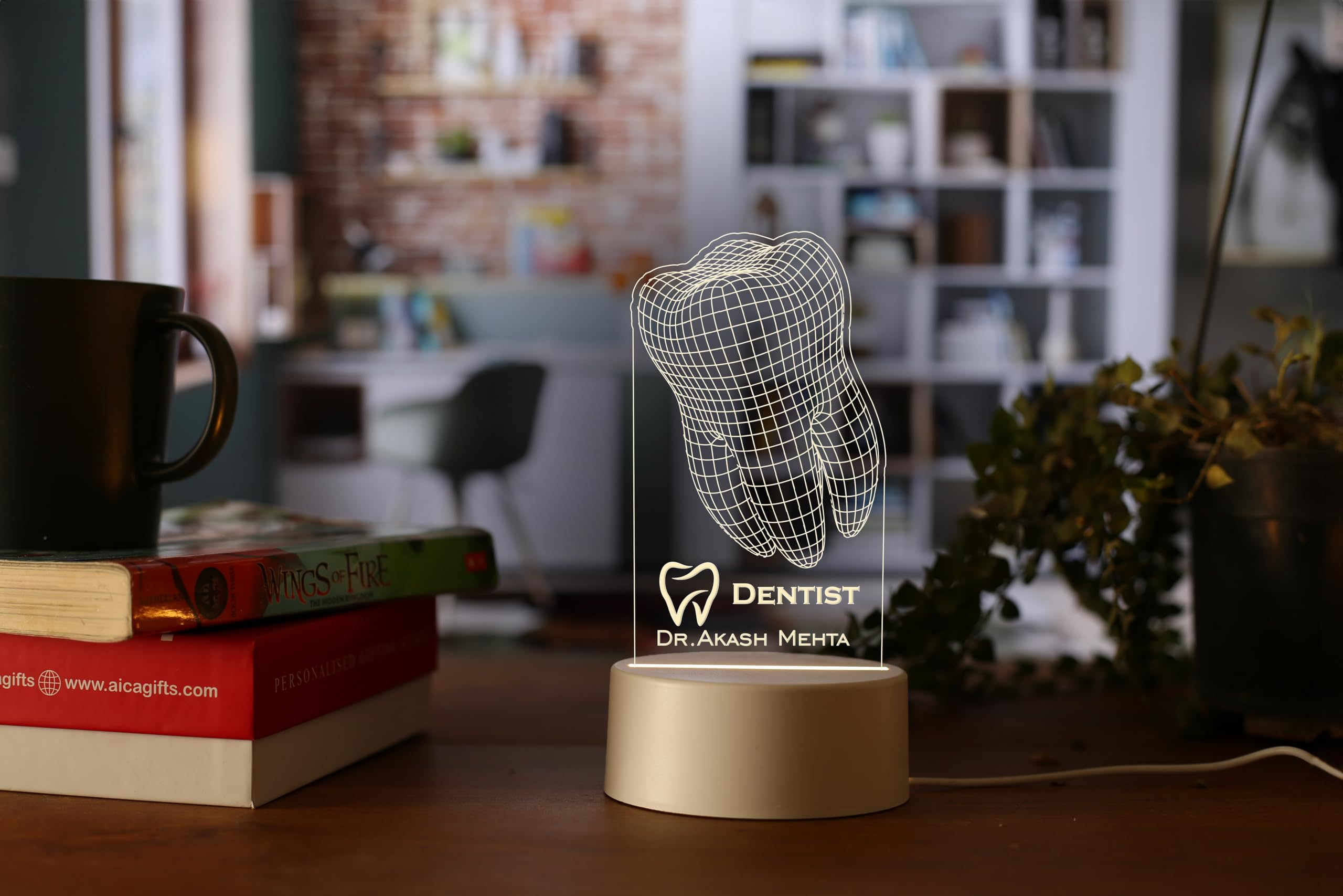 Buy AICA Personalized Name Dentist Doctor (Tooth & Gums Specialist ...