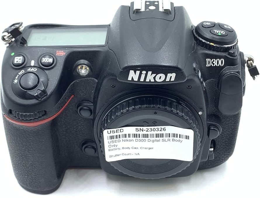 Amazon.com : Nikon D300 DX 12.3MP Digital SLR Camera (Body Only ...