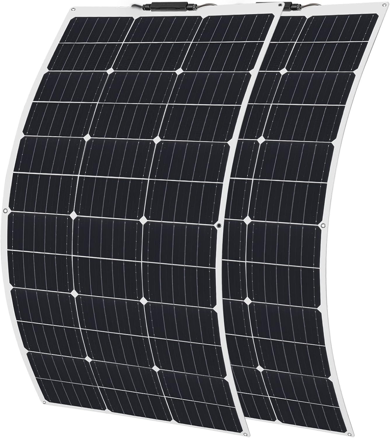 Amazon.com : WUZECK Flexible Solar Panel 200W 12V/24V, 2X100W High ...