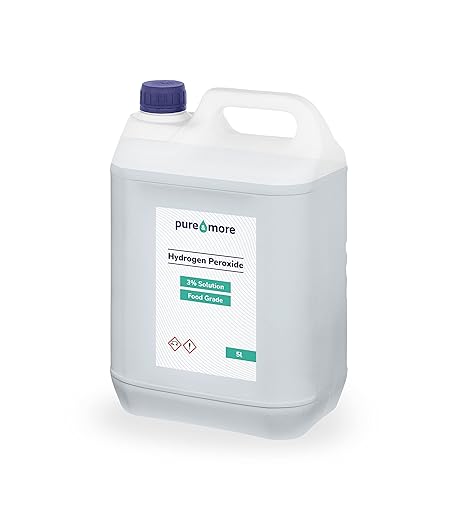 Pure&More Hydrogen Peroxide 3% | 5 Litres Pure Grade H2o2 : Amazon.co ...
