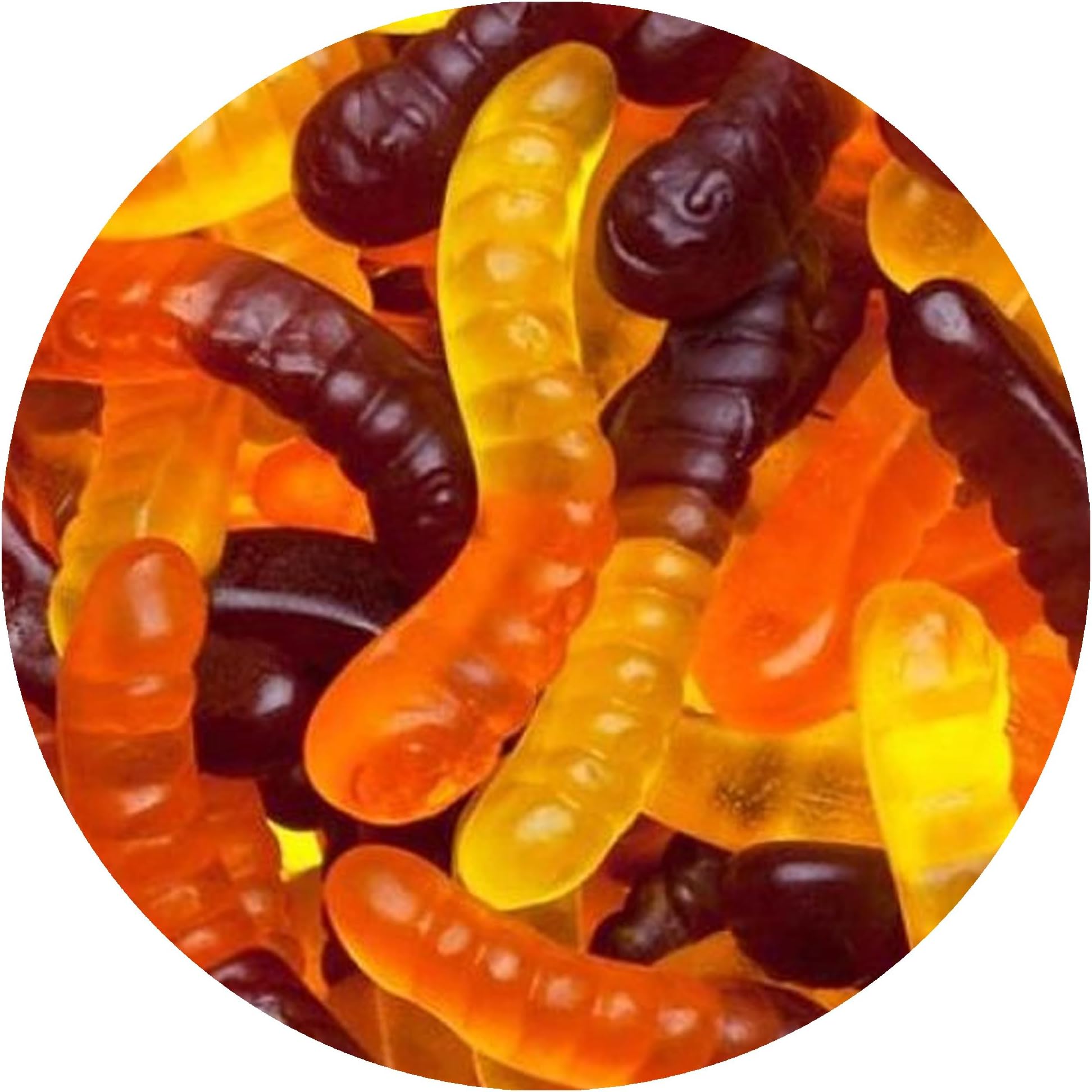 Amazon.com: Fall Mini Gummy Worms, Bulk Candy, Assorted Fruit Flavors ...