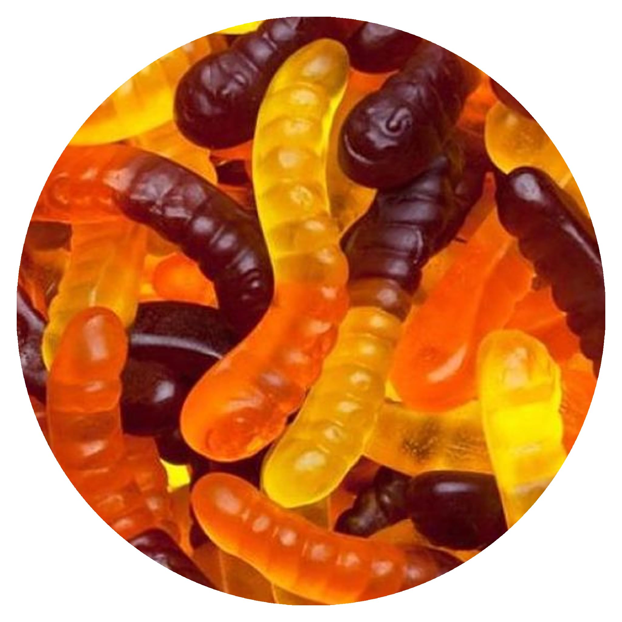 Amazon.com : Fall Mini Gummy Worms, 1 Pound Bulk Candy, Assorted Fruit ...