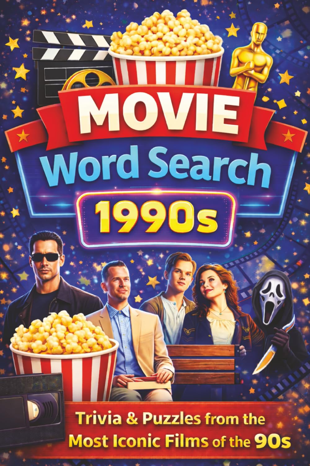 Movie Word Search Puzzle Book with Fun Facts: 50+ Iconic Films to Test ...