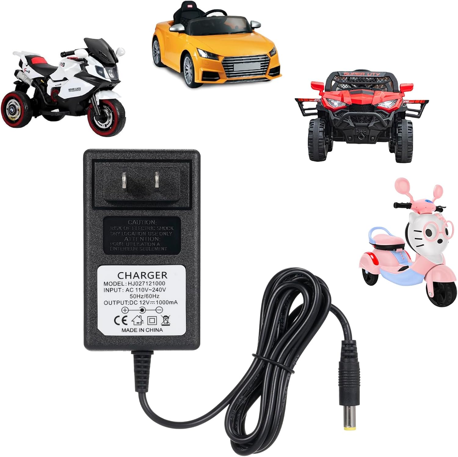 Amazon.com: 12V Charger for Kids Ride On Car Best Choice Products ...
