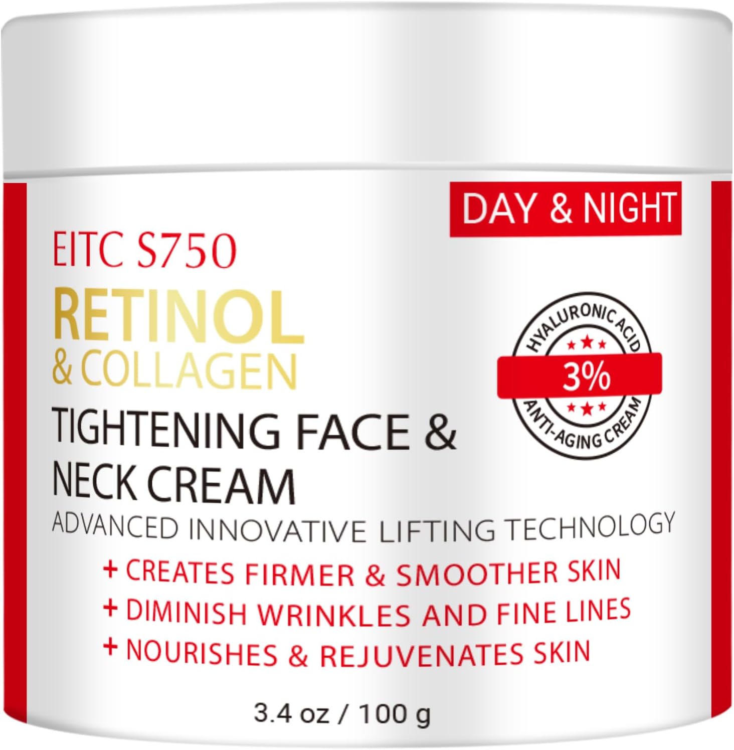 Amazon.com: Retinol Cream for Face, Anti-Aging Neck Cream for ...