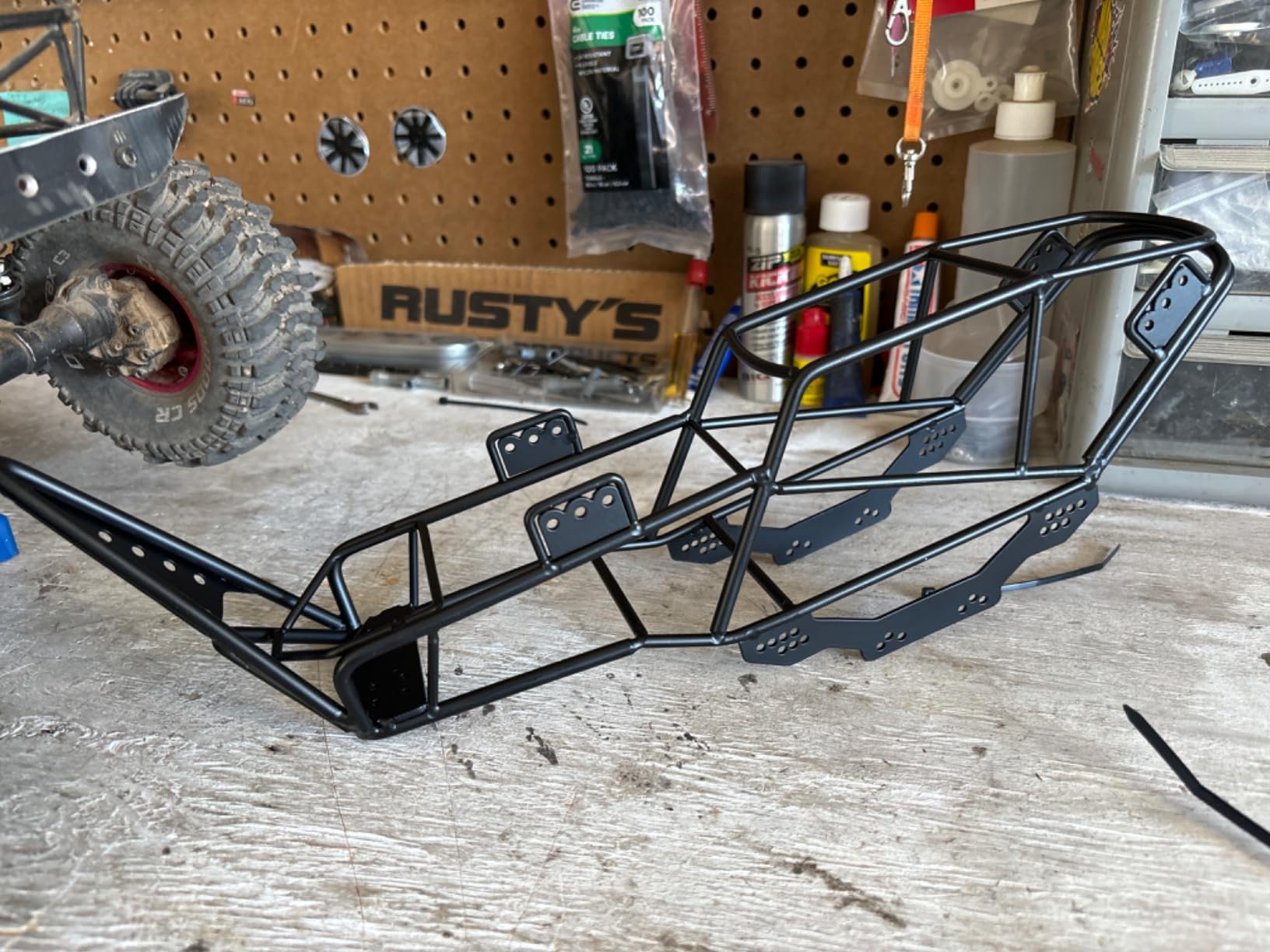 Amazon.com: RC Roll Cage Body Frame, Metal Roll Cage Full Tube Frame ...