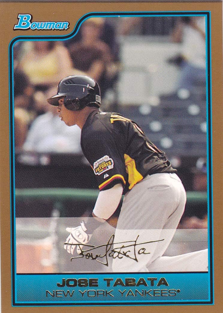 Amazon.com: 2006 BOWMAN JOSE TABATA GOLD RC ROOKIE CARD : Everything Else