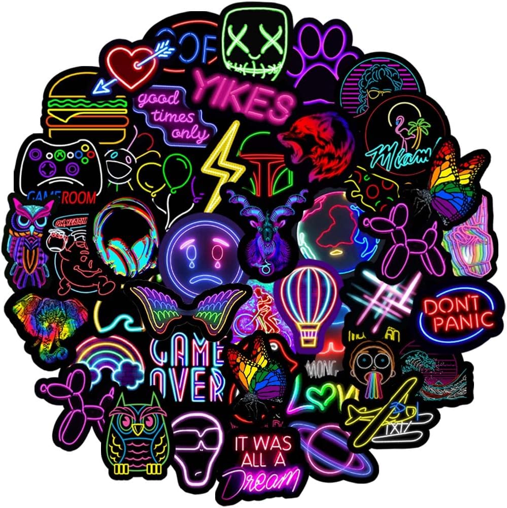 Amazon.com: Vinyl Horror Stickers 50 Pcs Scary Stickers Pack Horror ...