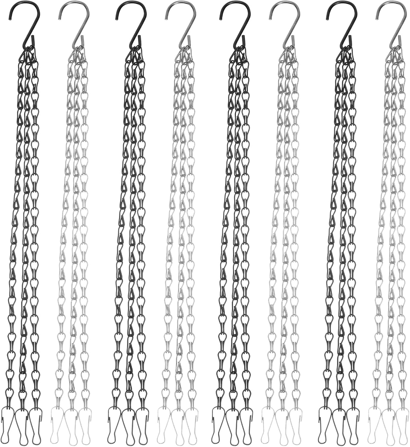 Amazon.com: Happyyami Pot Hanging Chain Set 8 Pieces Heavy Duty Iron ...