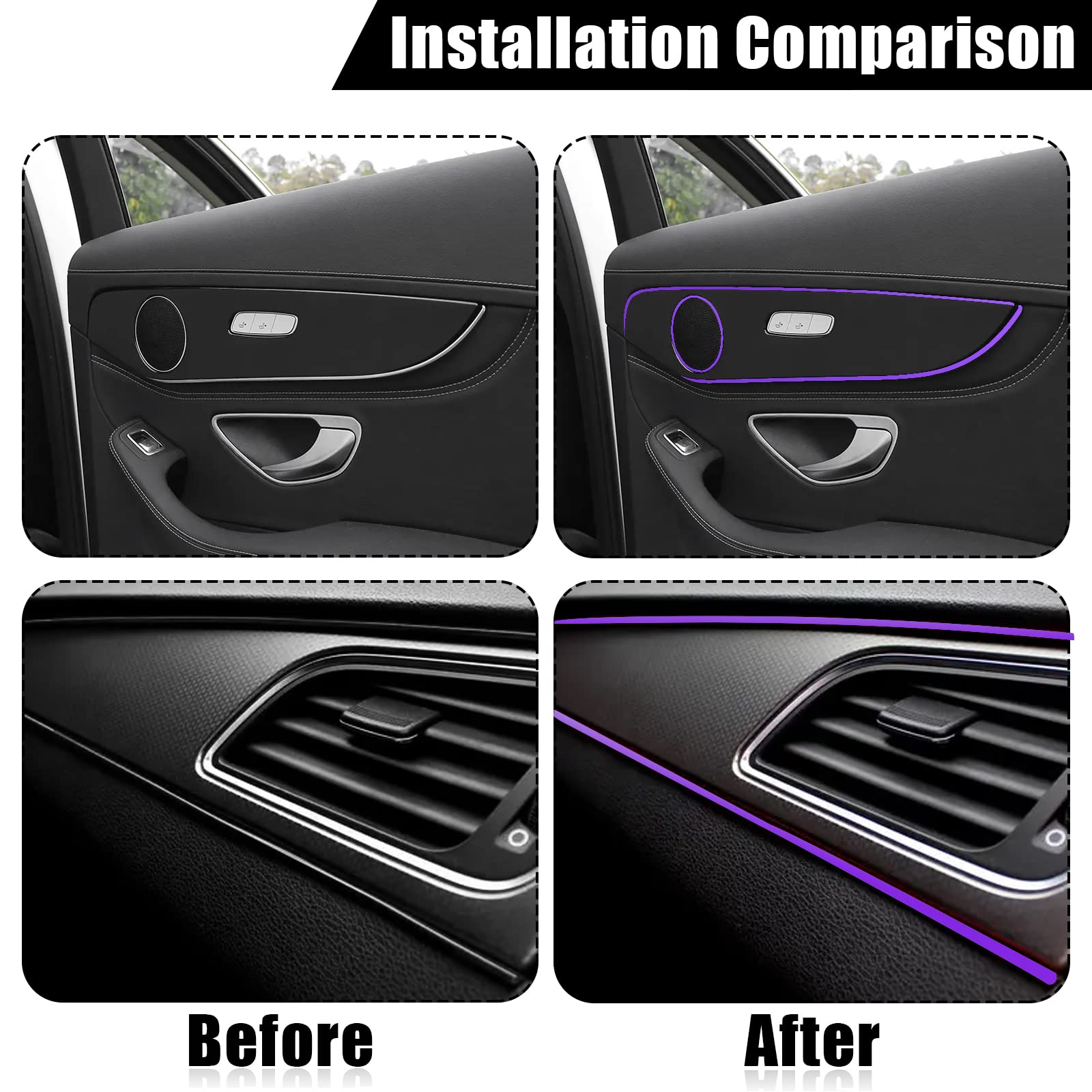 Snapklik.com : Car Interior Moulding Trim, Universal 32.8ft/10m Car ...