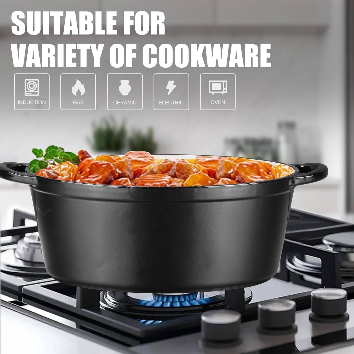 Enameled Cast Iron Signature Oval Dutch Oven, 7 qt Enameled Oval Dutch ...